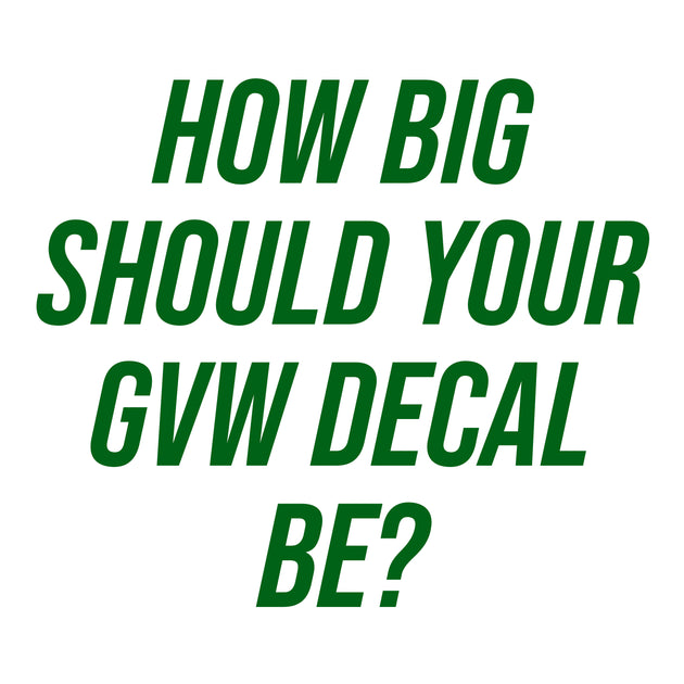How Big Should Your GVW Decal Be? | USDOT Lettering Tips – USDOT Decals