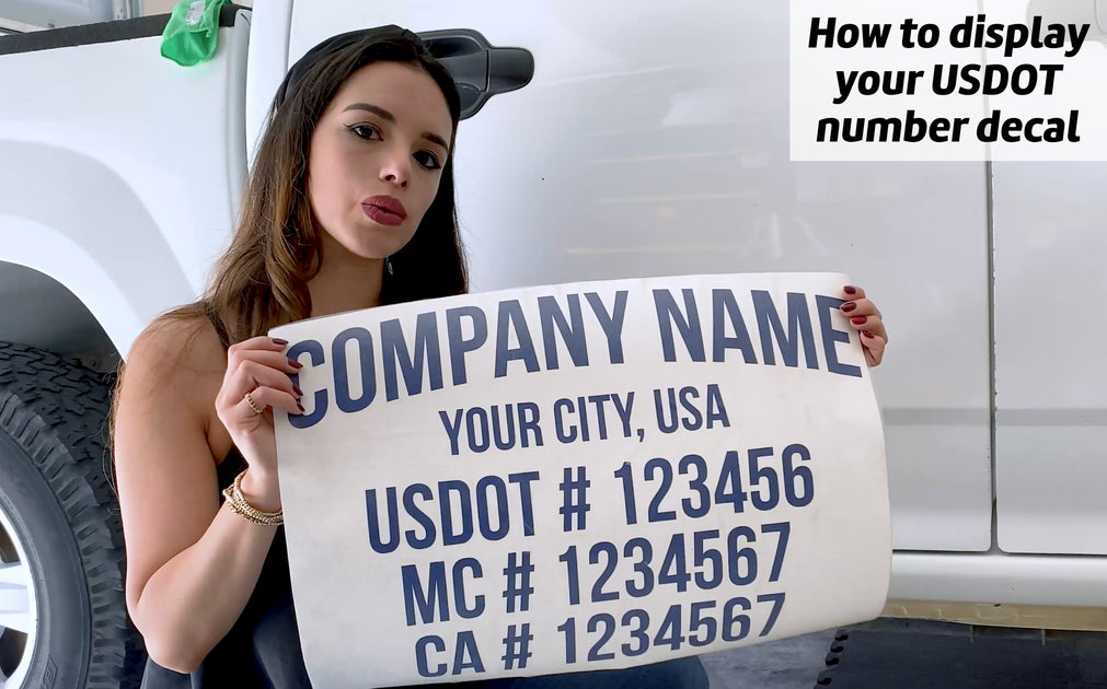 How To Install Your USDOT Number Lettering Outside of Your Commercial ...
