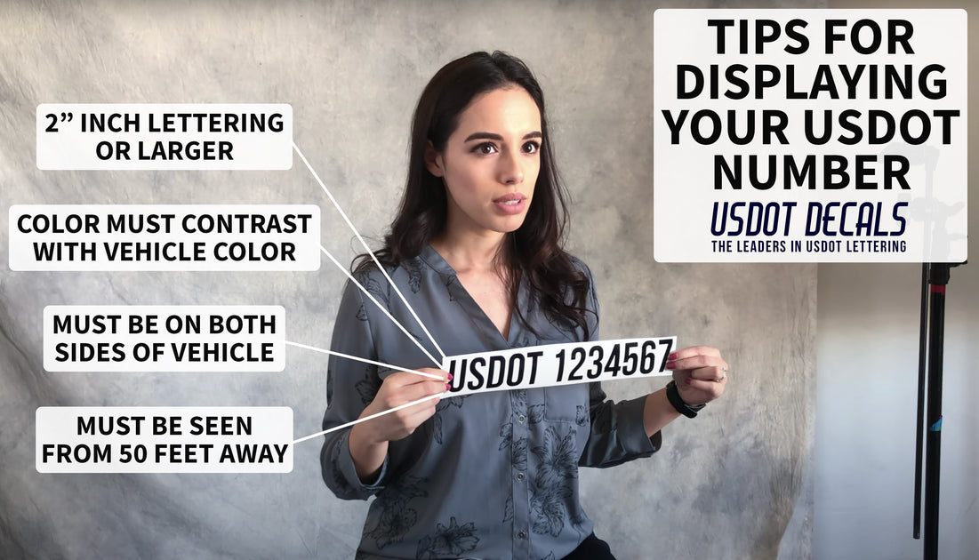 Tips for Displaying Your USDOT Numbers | USDOTDecals.com The Leaders I ...