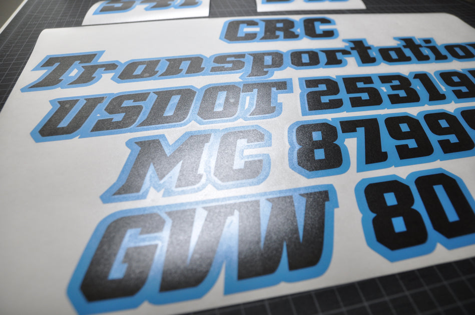 Custom Truck USDOT, MC & GVW Truck Lettering Decals | The Best Decals ...