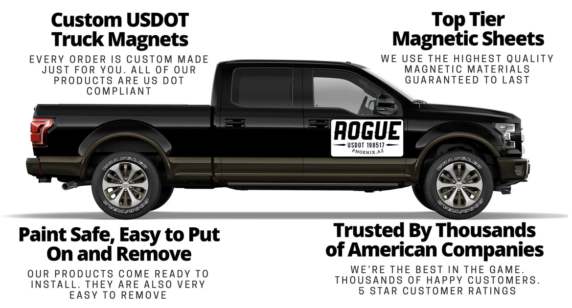 Custom USDOT Magnetic Signs | US DOT Number Magnets – USDOT Decals