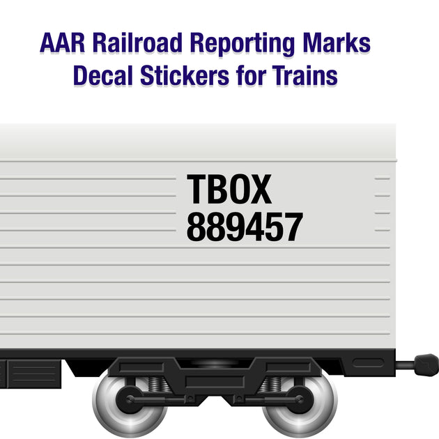 AAR Railroad Reporting Marks Decal Stickers for Trains – USDOT Decals