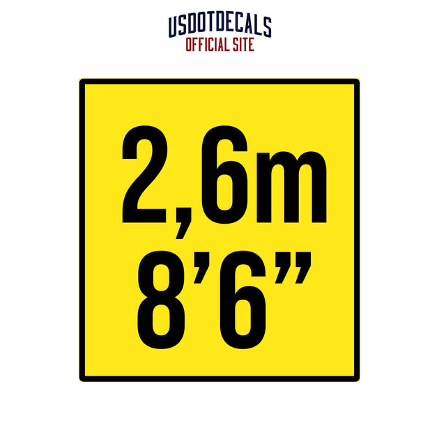 Custom Height Shipping Container Label Decal Sticker – USDOT Decals