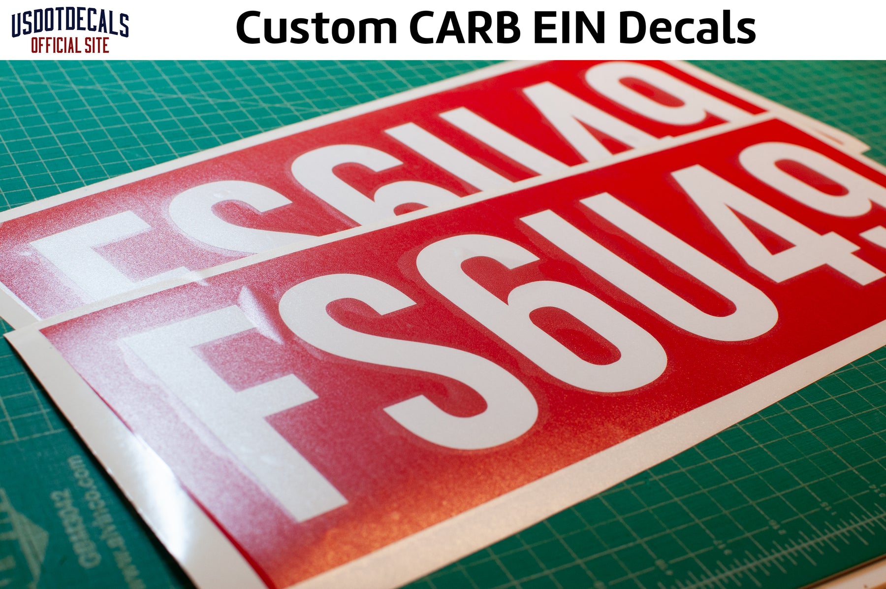 Off-Road Diesel Vehicle EIN ARB Decals Sticker Label, (RED) Set of 2 ...