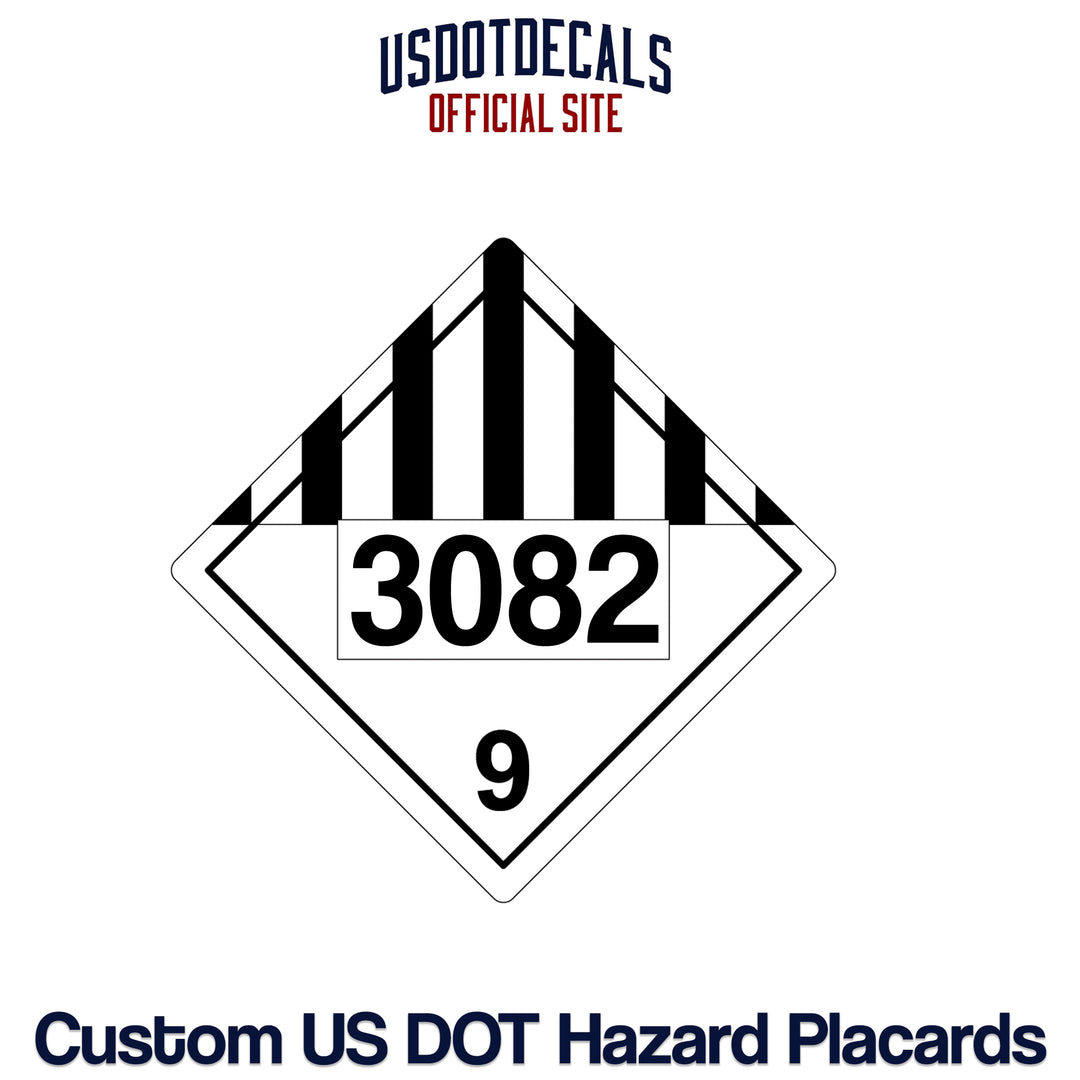 Dot Placards 4017 GAS/OIL/TRANSPORTATION – ASSORTED HALF SHEET