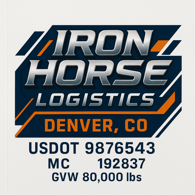 Trucking, Logistics, Transport Inspired Truck Door Lettering Decal Sti ...