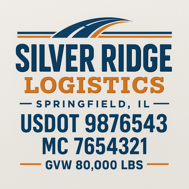 Trucking, Logistics, Transport Inspired Truck Door Lettering Decal Sti ...
