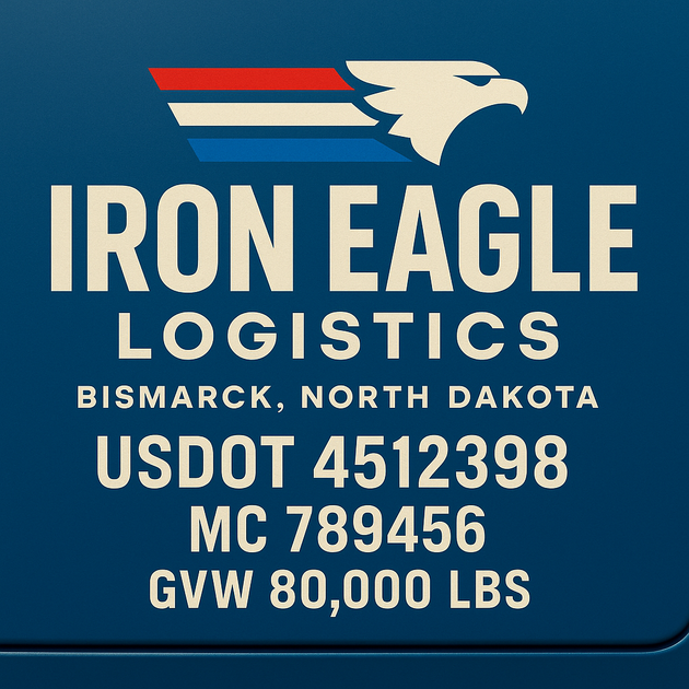 Trucking, Logistics, Transport Inspired Truck Door Lettering Decal Sti ...