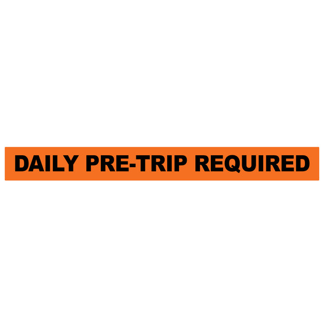 Daily Pre Trip Required Sticker Decal (Set of 2) – USDOT Decals