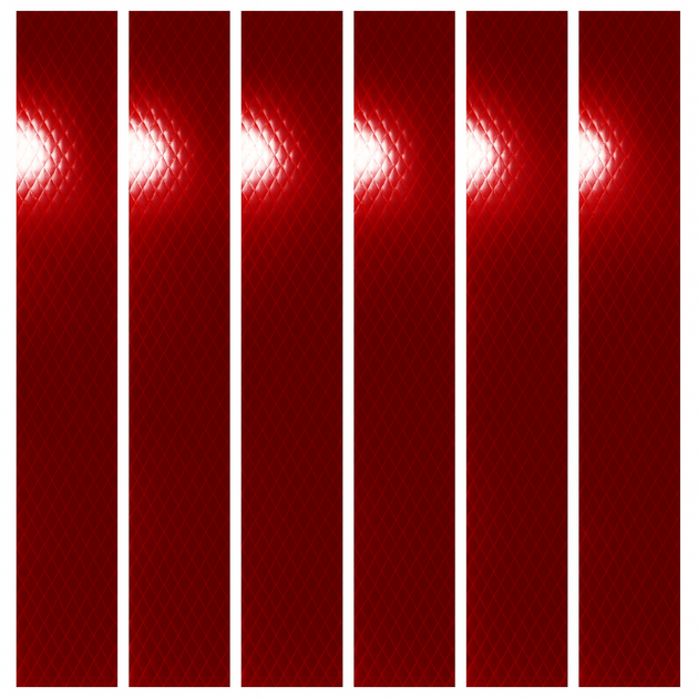 Magnetic DOT Red Reflectors | DOT Reflective Magnet Tape Strips Conspi ...