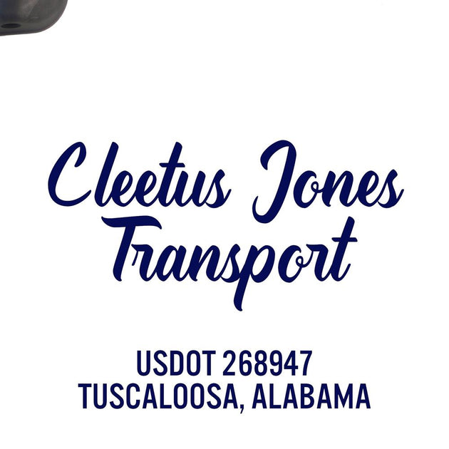 Fancy Business Name with 2 Regulation Lines, Great for USDOT, (Set of ...