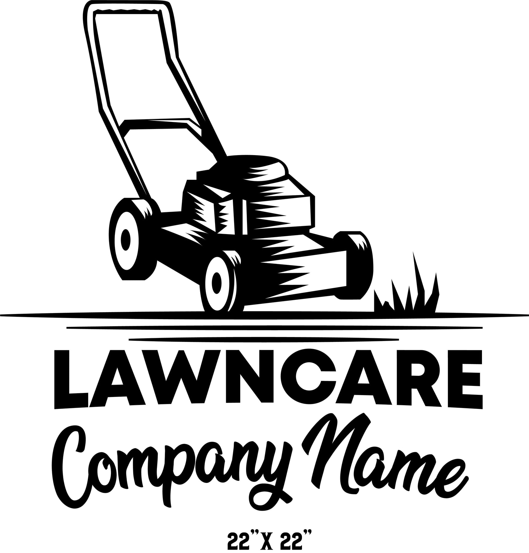 Lawn Care & Landscape Style Truck Decal (Set of 2) – USDOT Decals