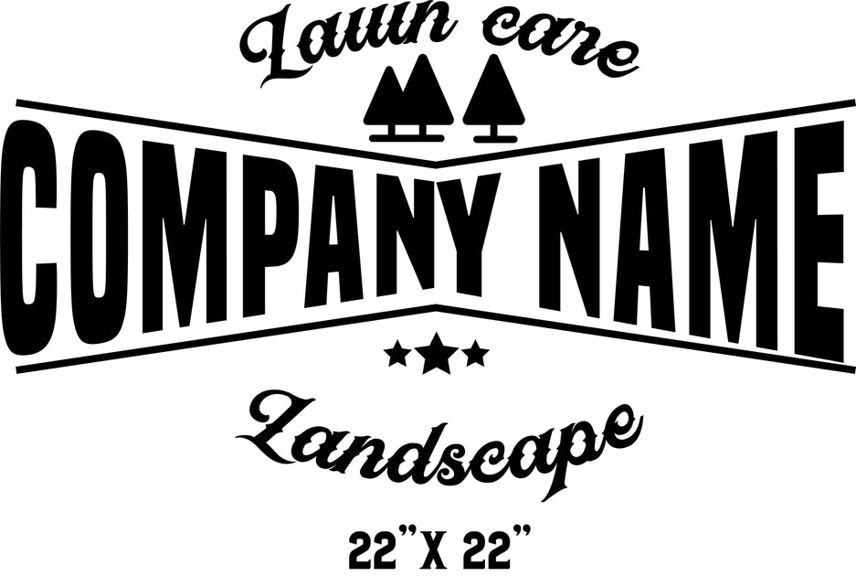 Lawn Care & Landscape Style Truck Decal (Set of 2) – USDOT Decals