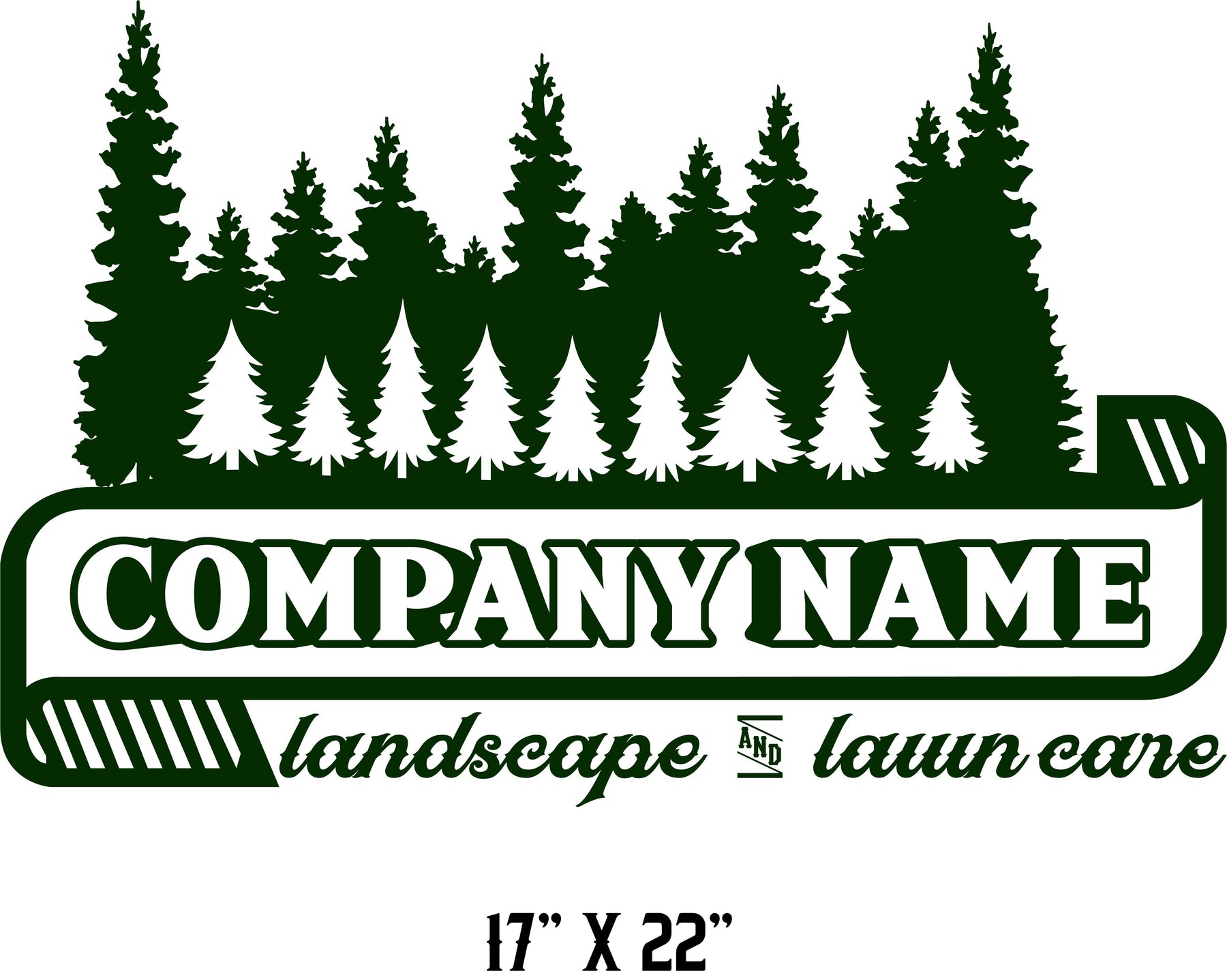 Lawn Care & Landscape Style Truck Decal (Set of 2) – USDOT Decals