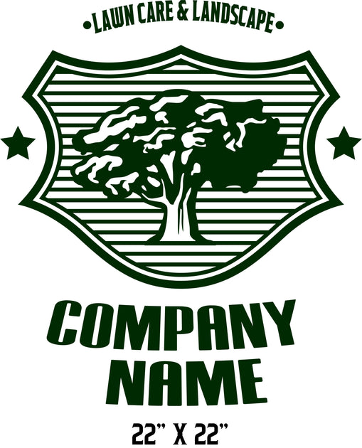 Lawn Care & Landscape Style Truck Decal (Set of 2) – USDOT Decals