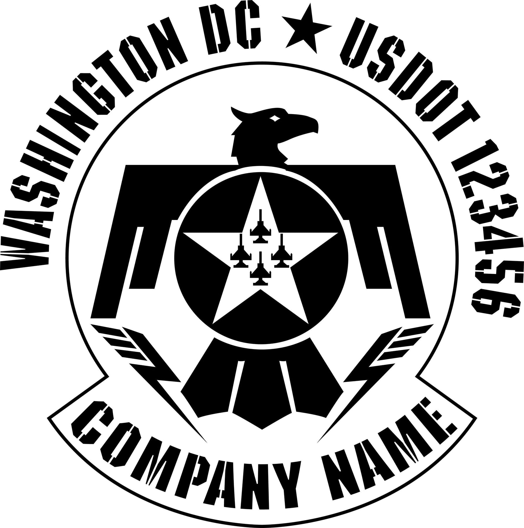 Military USDOT Truck Door Decal, (Set of 2) – USDOT Decals
