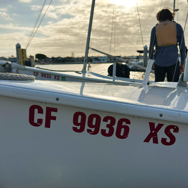 Custom Boat Registration & Numbers Decal Sticker, (Set of 2) – USDOT Decals