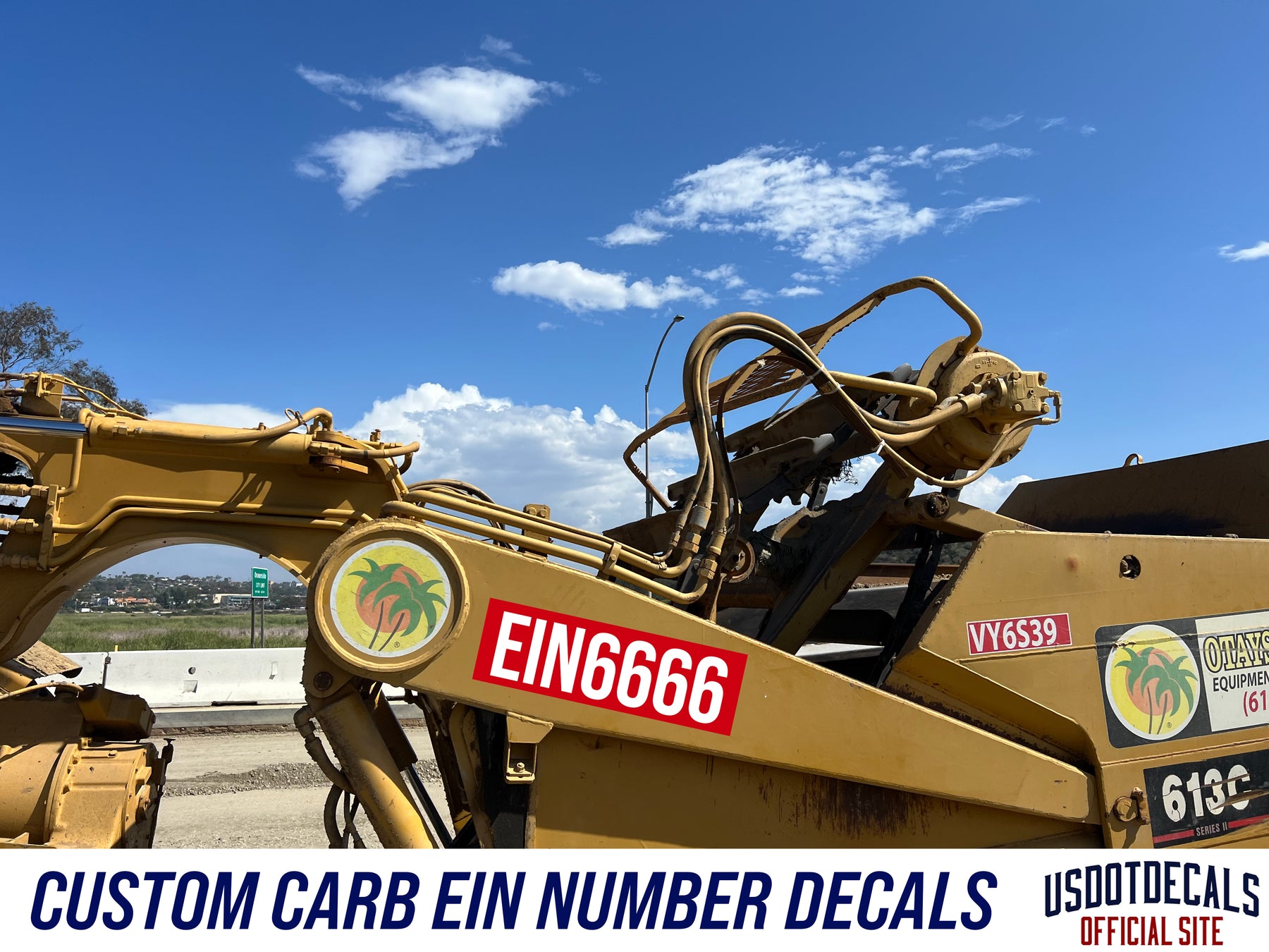 Off-Road Diesel Vehicle EIN ARB Decals Sticker Label, (RED) Set of 2 ...