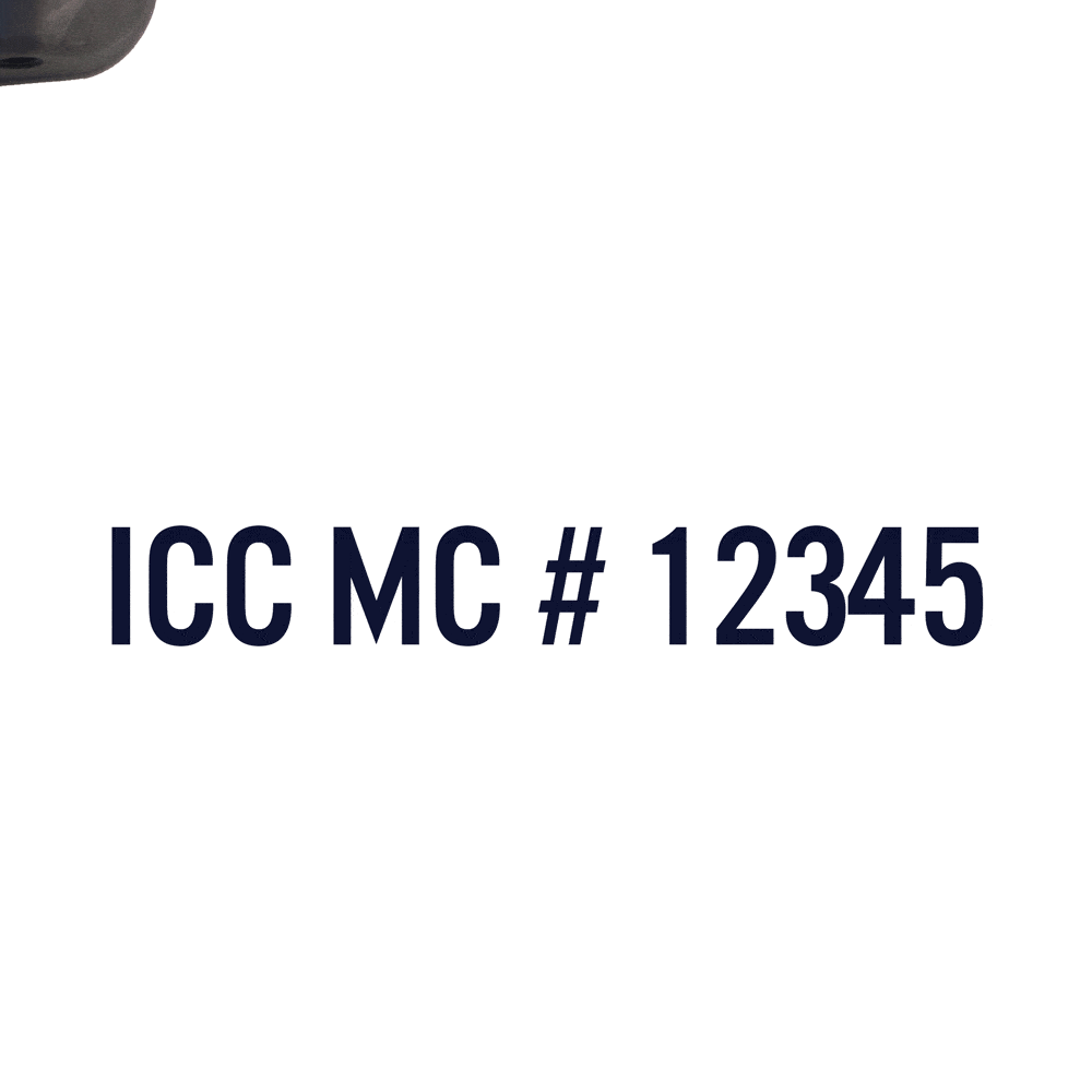 ICC MC Decal, (Set of 2) – USDOT Decals