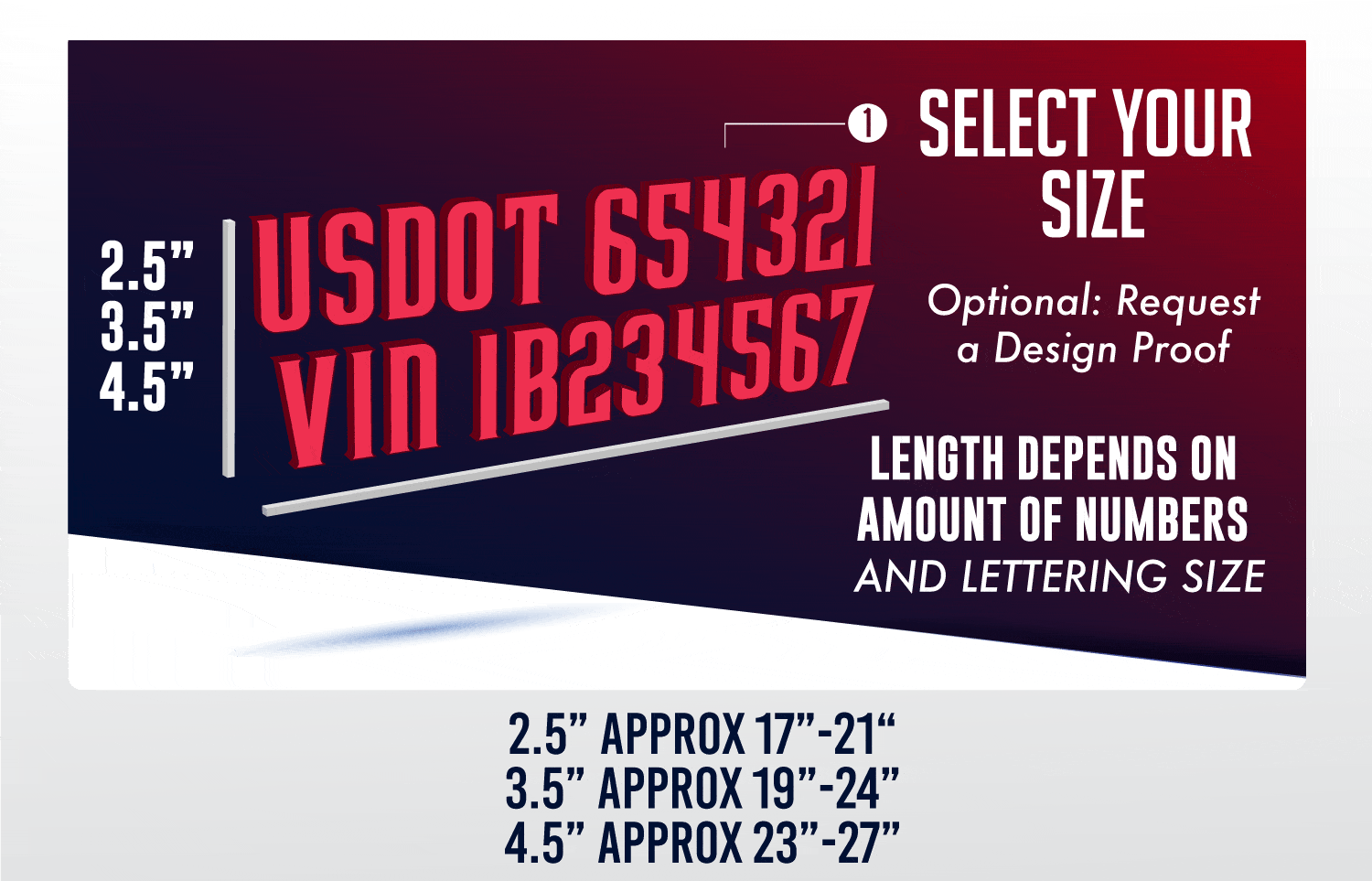 2 Color USDOT Decal Sticker, (Set of 2) – USDOT Decals