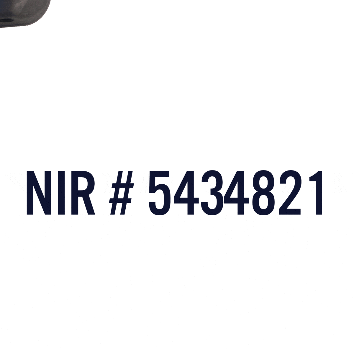 NIR Number Decal, (Set of 2) – USDOT Decals
