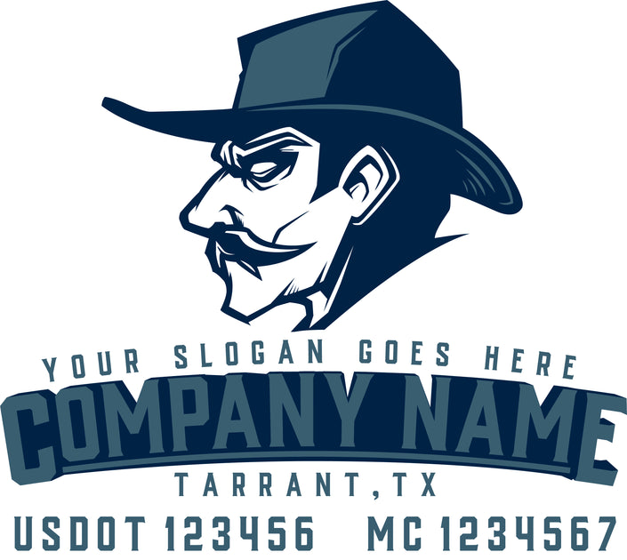 Outlaw Style Truck Door Decal (USDOT,MC) – USDOT Decals