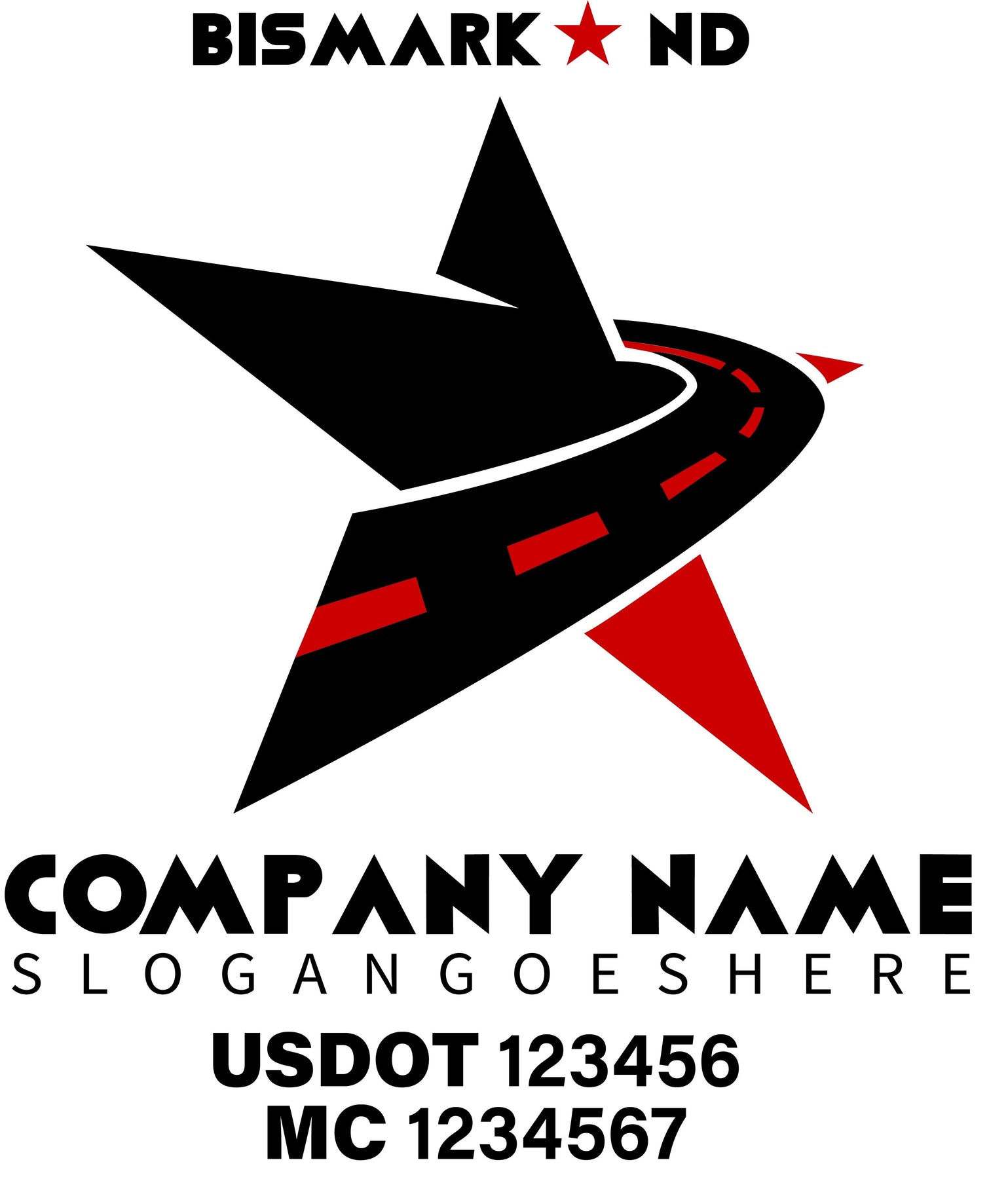 Logistics Company Name Truck Decal, (Set of 2) – USDOT Decals