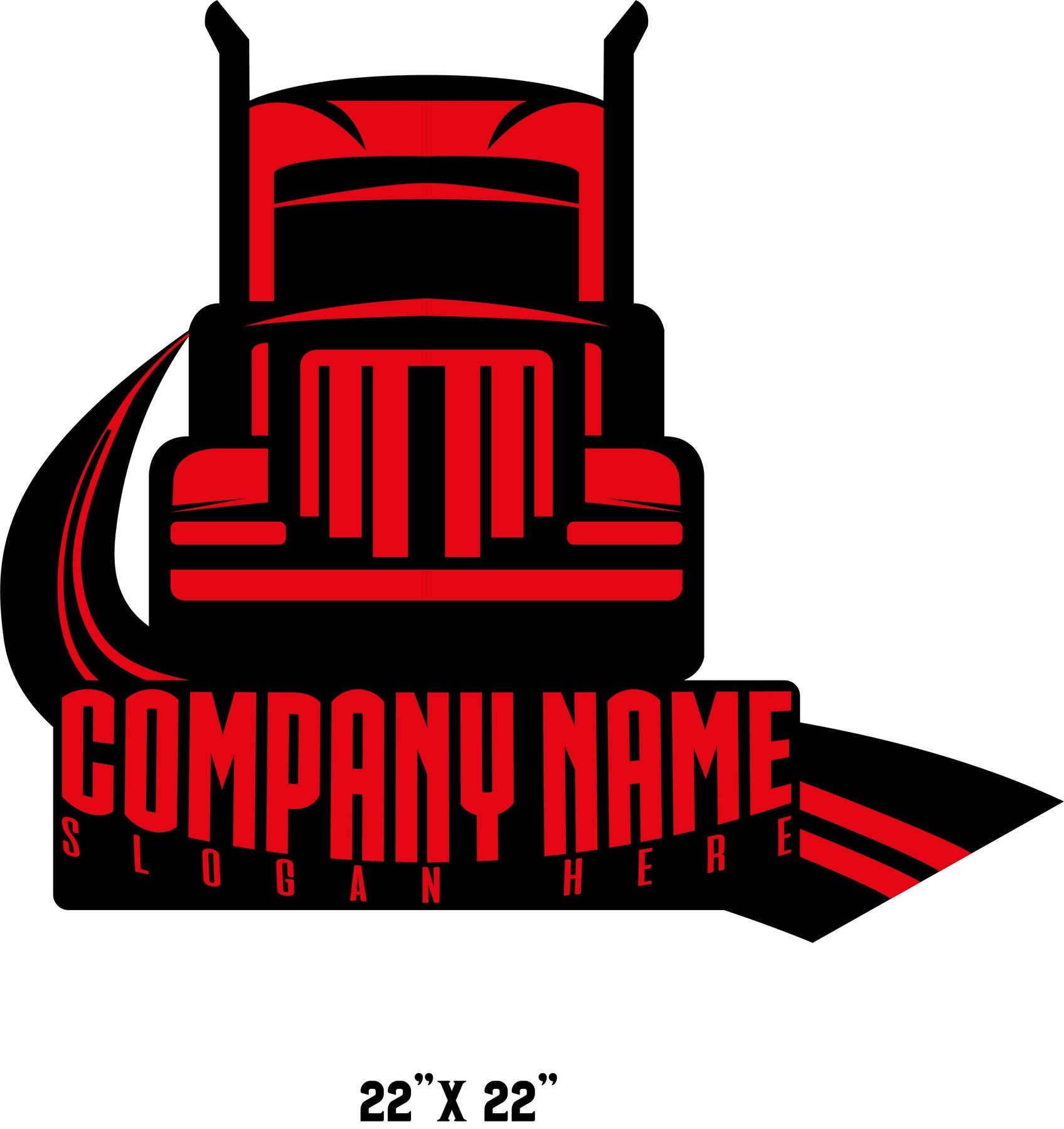 Transportation Company Name Truck Decal, (Set of 2) – USDOT Decals