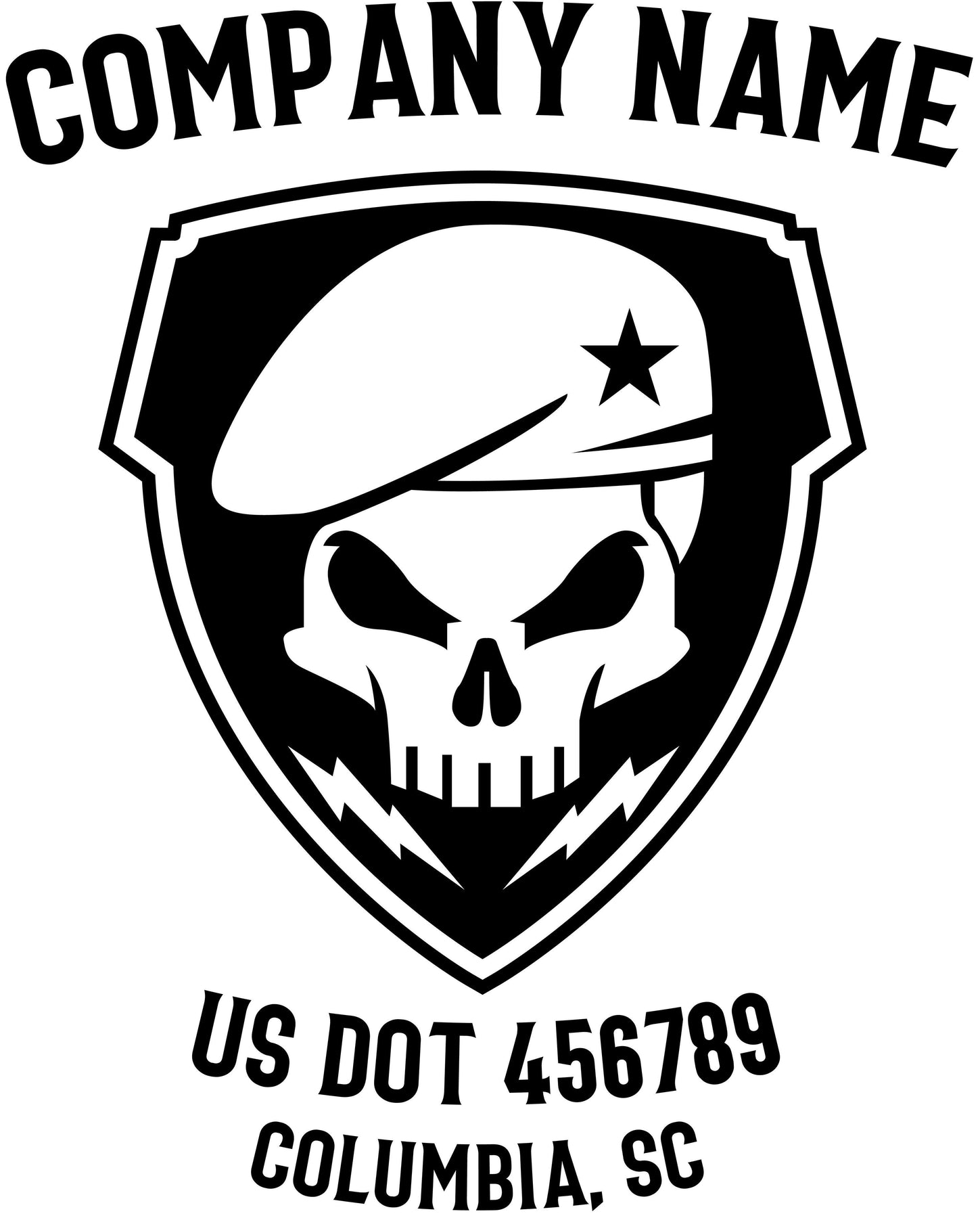 Military Truck Door Decal, USDOT (Set of 2) – USDOT Decals